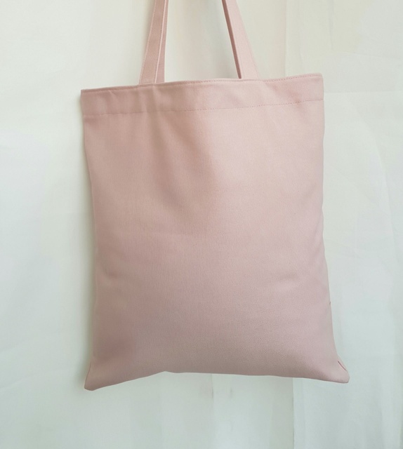 Handlenett i kraftig kanvas - grårosa - Epla