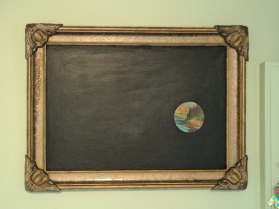 NYHET! STOR VINTAGE KRITT- og MAGNETTAVLE - Epla