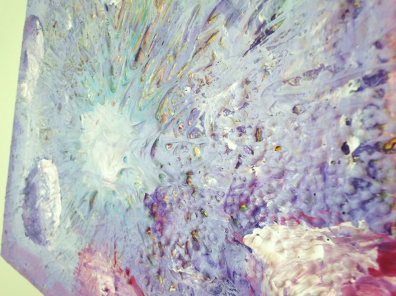 Orginalt maleri - "Sprudlende" Fri frakt! - Epla