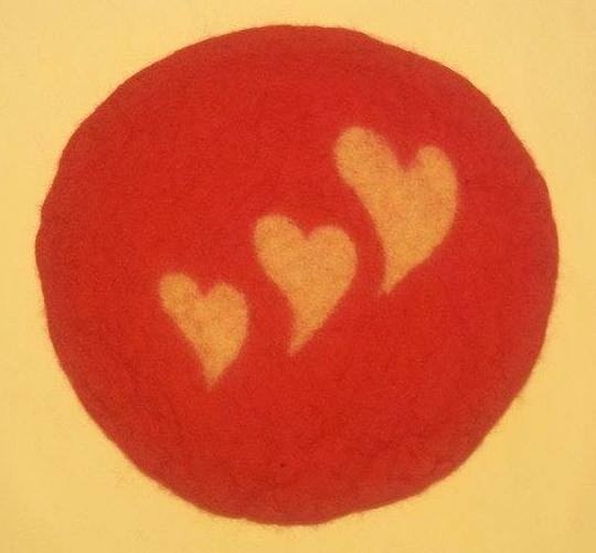 Tovet sitteunderlag HJERTER - Epla