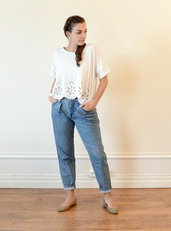 *SALG -50%* vintage Bik Bok 80-talls jeans, str 27 - Epla