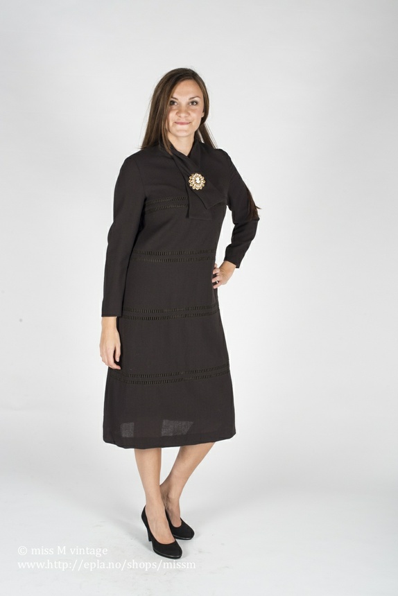 Vintage ULL 60-talls kjole, M/L - Epla