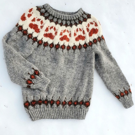 Villmarksgenser i originalgarnet , str M - Epla