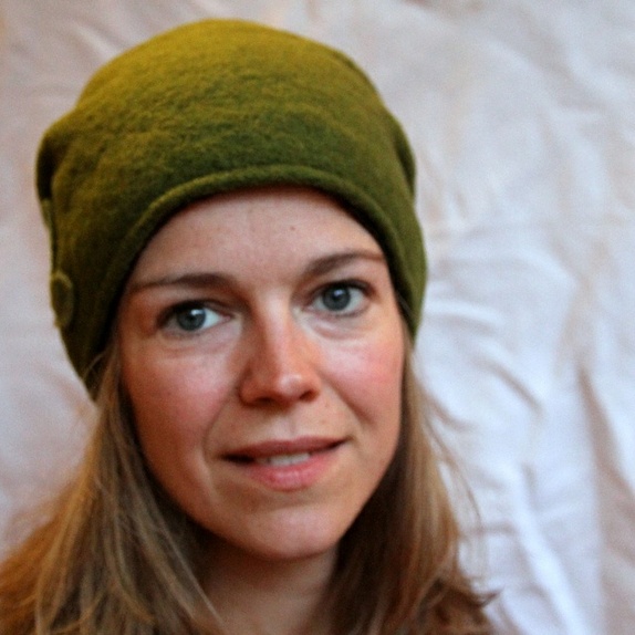 Deilig ull lue: Green Leave, str. L - Epla