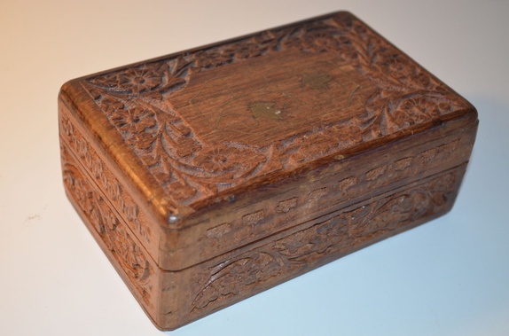 Skrin i tre Smykkeskrin Vintage - Epla