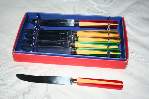 Retro fruktkniver, 6 stk. - Epla