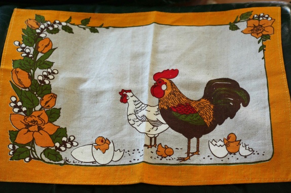 Brikke/liten duk - Epla