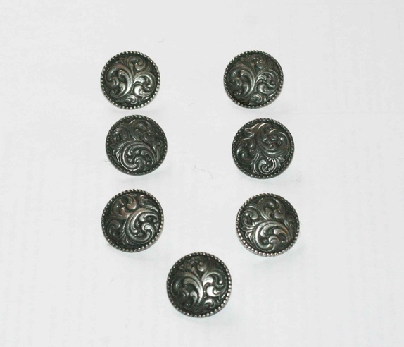 7 "gamle" tinnknapper - Epla