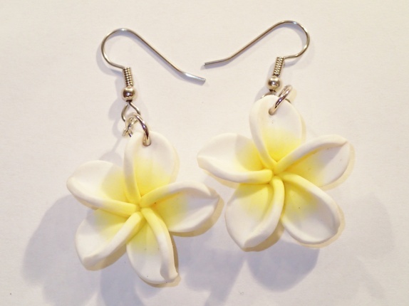 Øredobber - Gule og hvite blomster - Epla