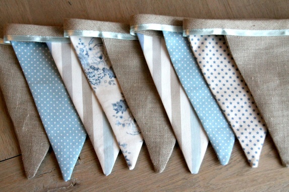 Blå vimpelrekke (9 vimpler) - Epla