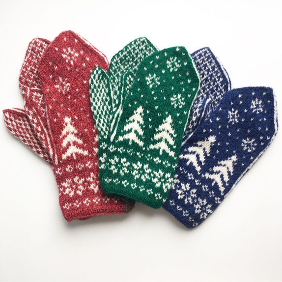 Selbuvotter, grønne, str M - Epla