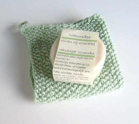 Vaskeklut, økologisk bomull + olivensåpe - Epla