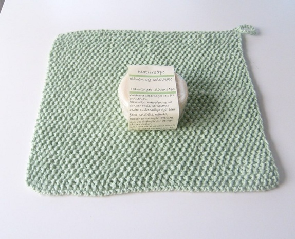 Vaskeklut, økologisk bomull + olivensåpe - Epla