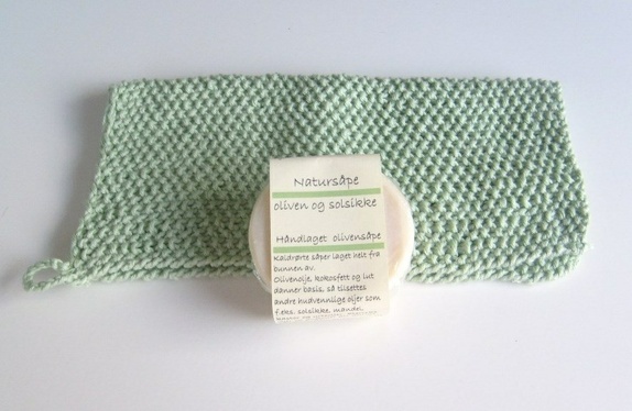 Vaskeklut, økologisk bomull + olivensåpe - Epla