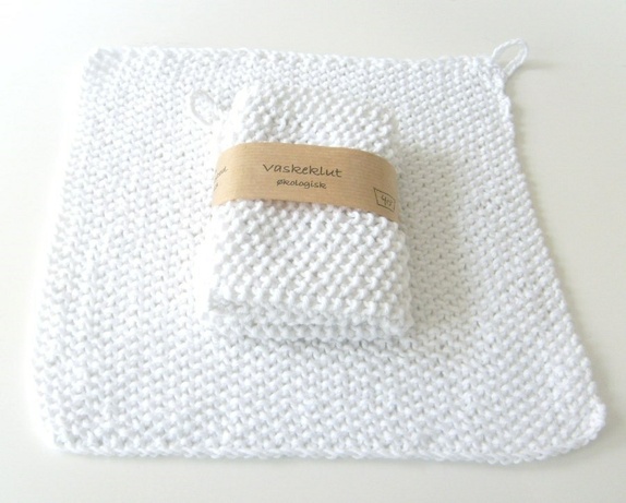 Vaskeklut, økologisk bomull + stor olivensåpe - Epla