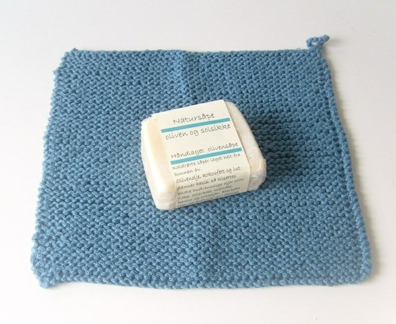 Vaskeklut, økologisk bomull + olivensåpe - Epla