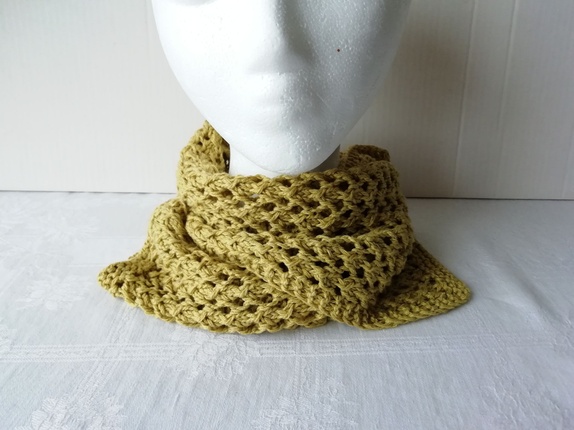 Sjal/skjerf i bomull, viskose og lin - Epla