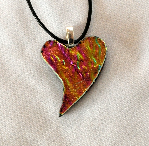 hjerte i rosa og gult - Epla