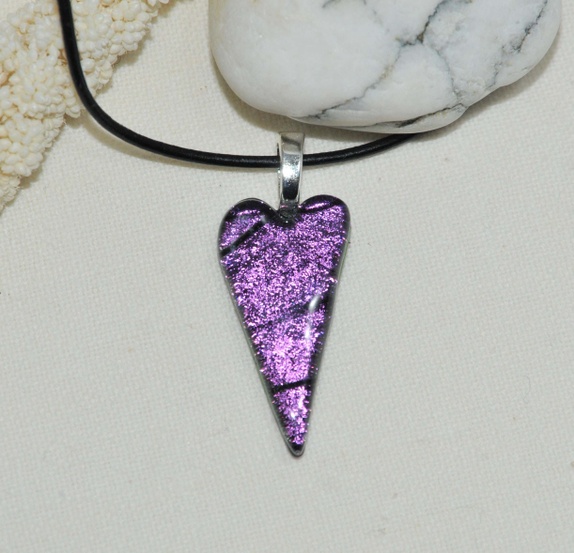 Lite lilla hjerte med skinnsnor - Epla