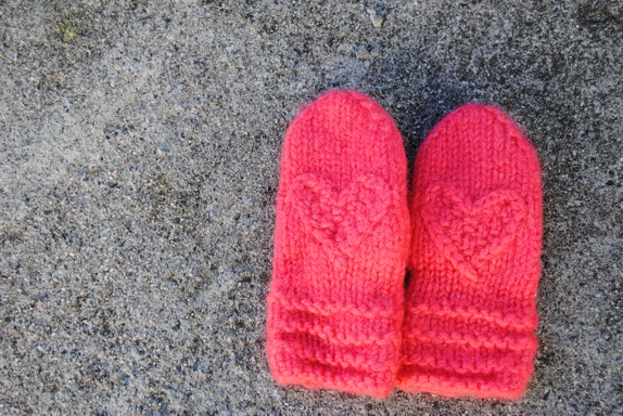 Hjertevotter str 1-2 år - Epla