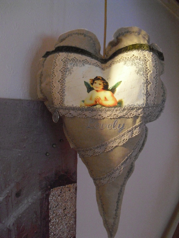 Hjerte med Engel - Epla