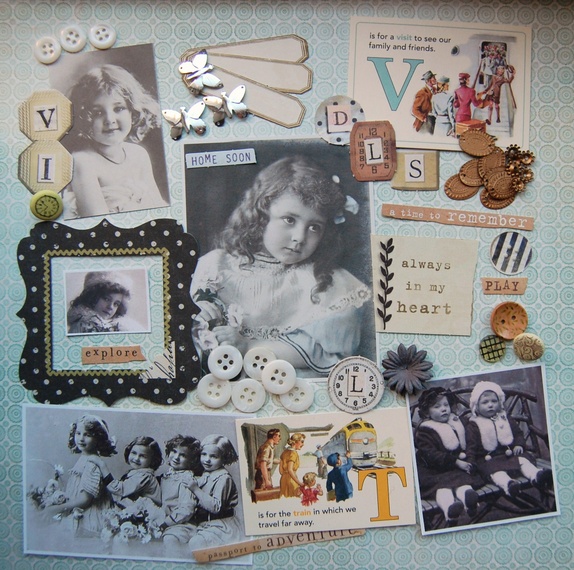 Knapper og glansbilder. - Epla