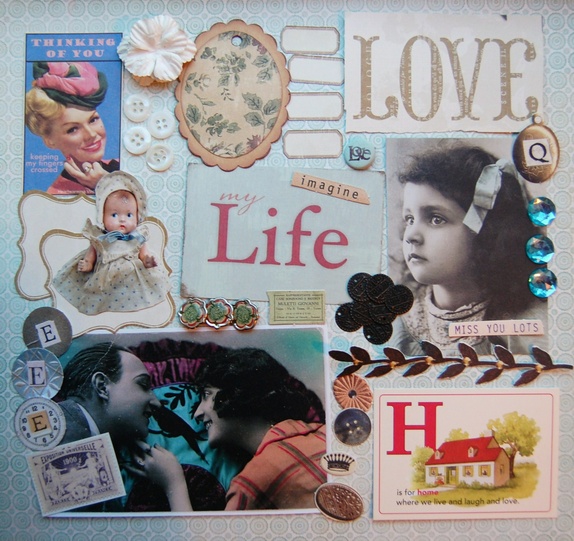 Knapper og glansbilder. - Epla