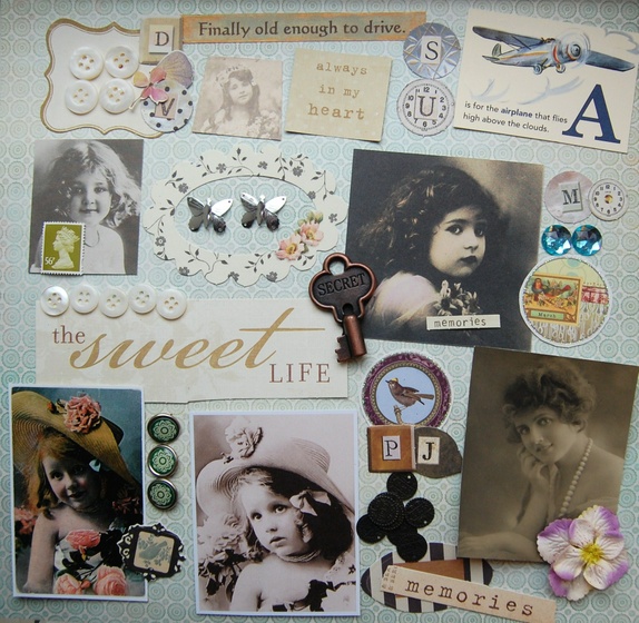 Knapper og glansbilder. - Epla