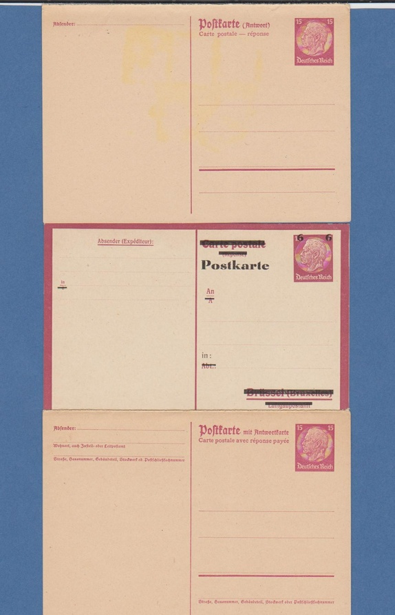 3 stk.TYSKE POSTKORT. - Epla