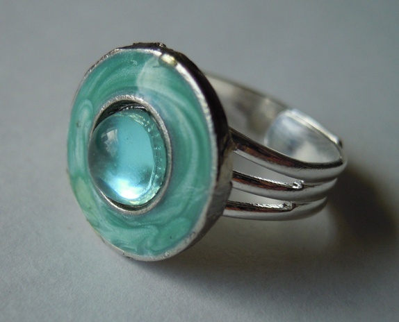 Sølvbelagt ring TURKIS - Epla