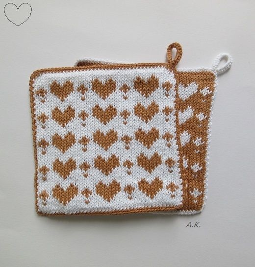 Hjerte grytekluter, hvite/gule - Epla