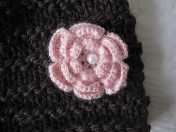 Damelue m/heklet blomst - 30% - Epla