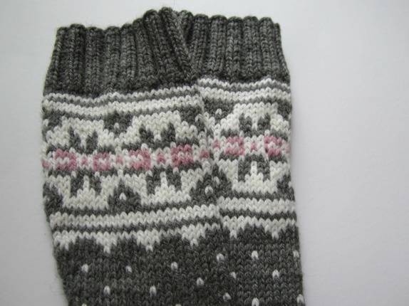 Sokker grå/hvite/rosa - Epla