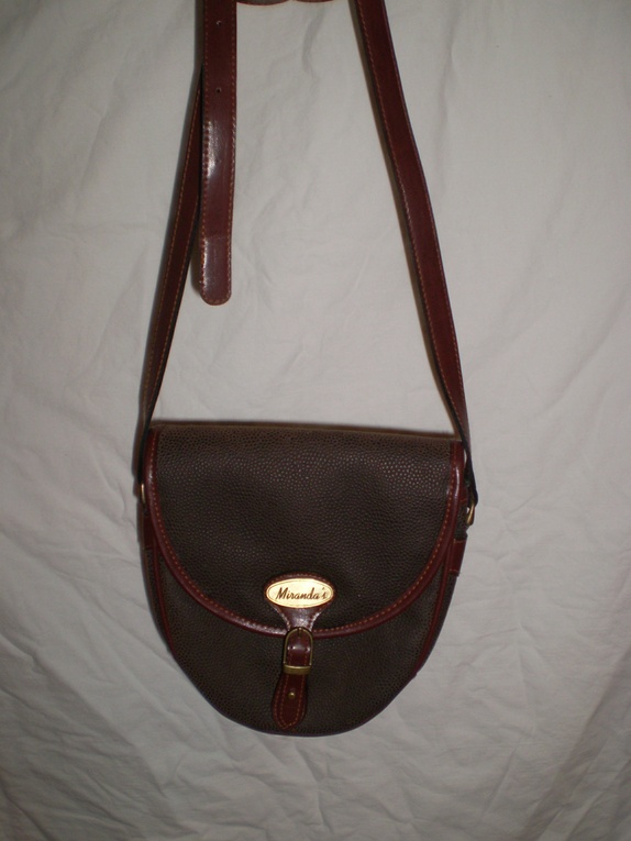 Brun skinnveske - Epla