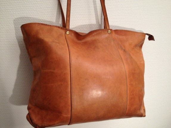 Stor skinnveske - Epla