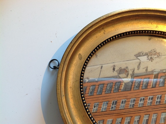 Oval gullramme - Epla