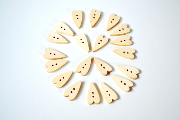 20 stk hjerteknapper - Epla