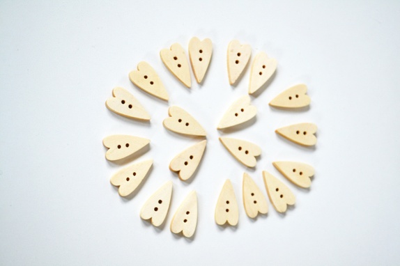 20 stk hjerteknapper - Epla