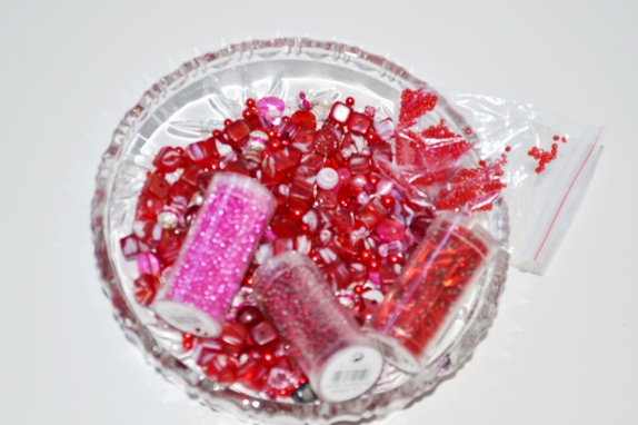 Rød / Rosa Perlemix - Epla