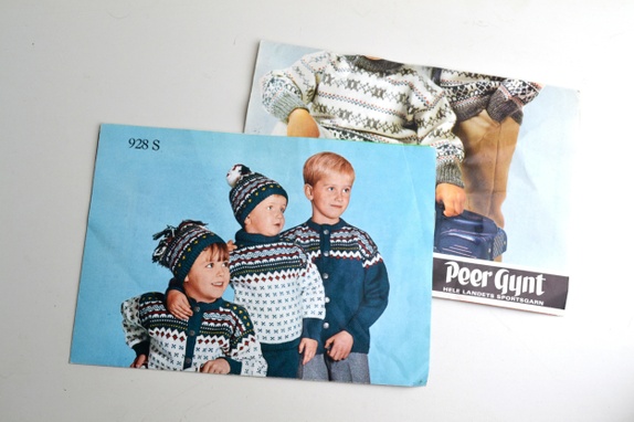 2 stk gamle strikkemønster - Epla