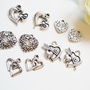 10 stk hjerte charms mix - Epla