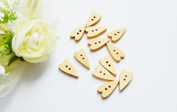 12 stk hjerteknapper - Epla