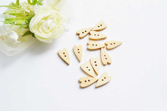 12 stk hjerteknapper - Epla