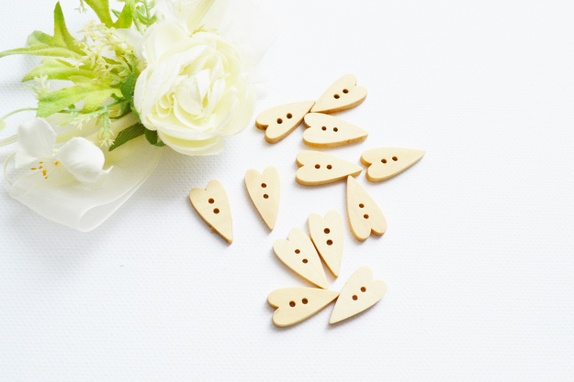 12 stk hjerteknapper - Epla