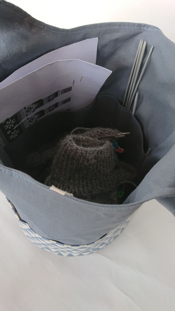 Strikkeveske/prosjektveske - Epla