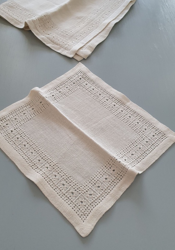 Vintage håndlaget Linduk sett. 1 stor, 1 liten. - Epla