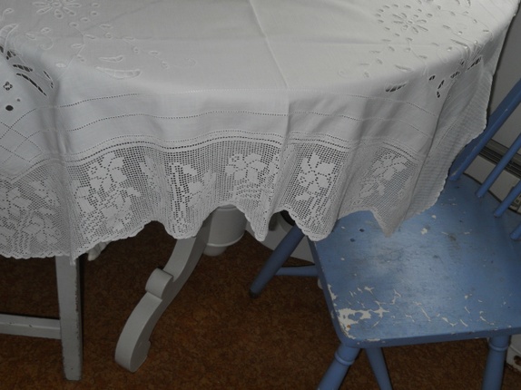 Gml.Fin Håndbrodert Lin Duk.. - Epla