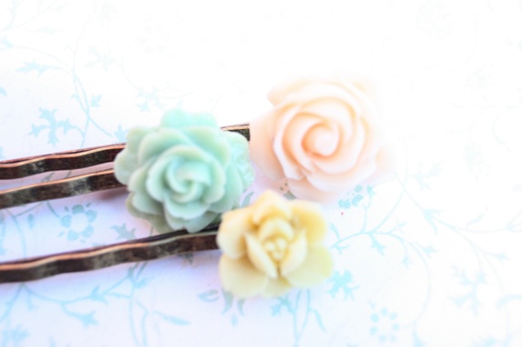 ~ ACHANTUS ~ Hårspenner - Epla