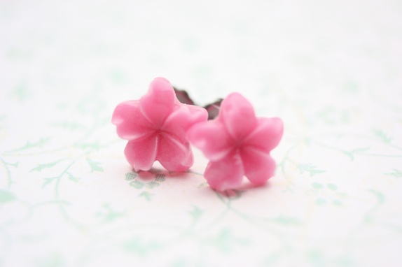 ~ ROSA STJERNE ~ Øredobber - Epla