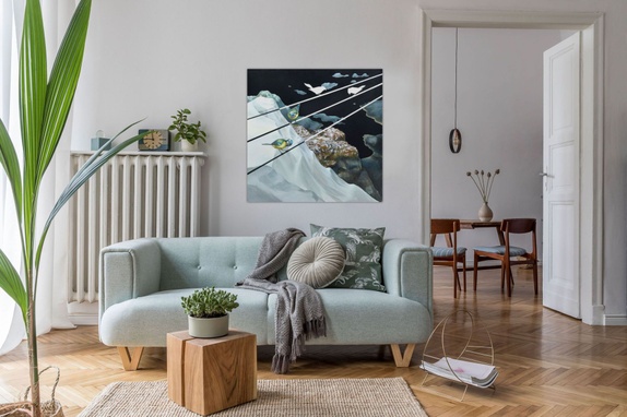 "A message of distress" - Orginal maleri - Epla